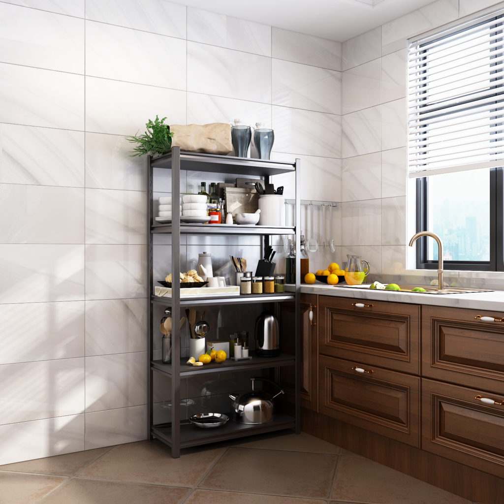 Harvey – 5 Layer Storage Rack Narrow (Black) | Conner Furniture House